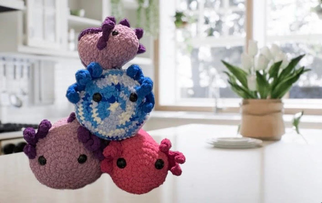 Giant Chonky/chunky Axolotl Crochet PATTERN - Etsy