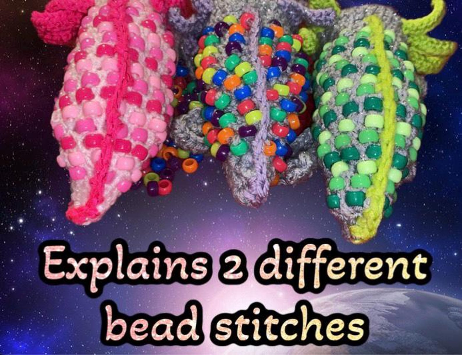 Beaded Fidget Axolotl Crochet Pattern, Crochet Fidget Toy, Beads ...