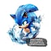 Sonic the Hedgehog Splash and Watercolor PNG Bundle 10 Designs for ...