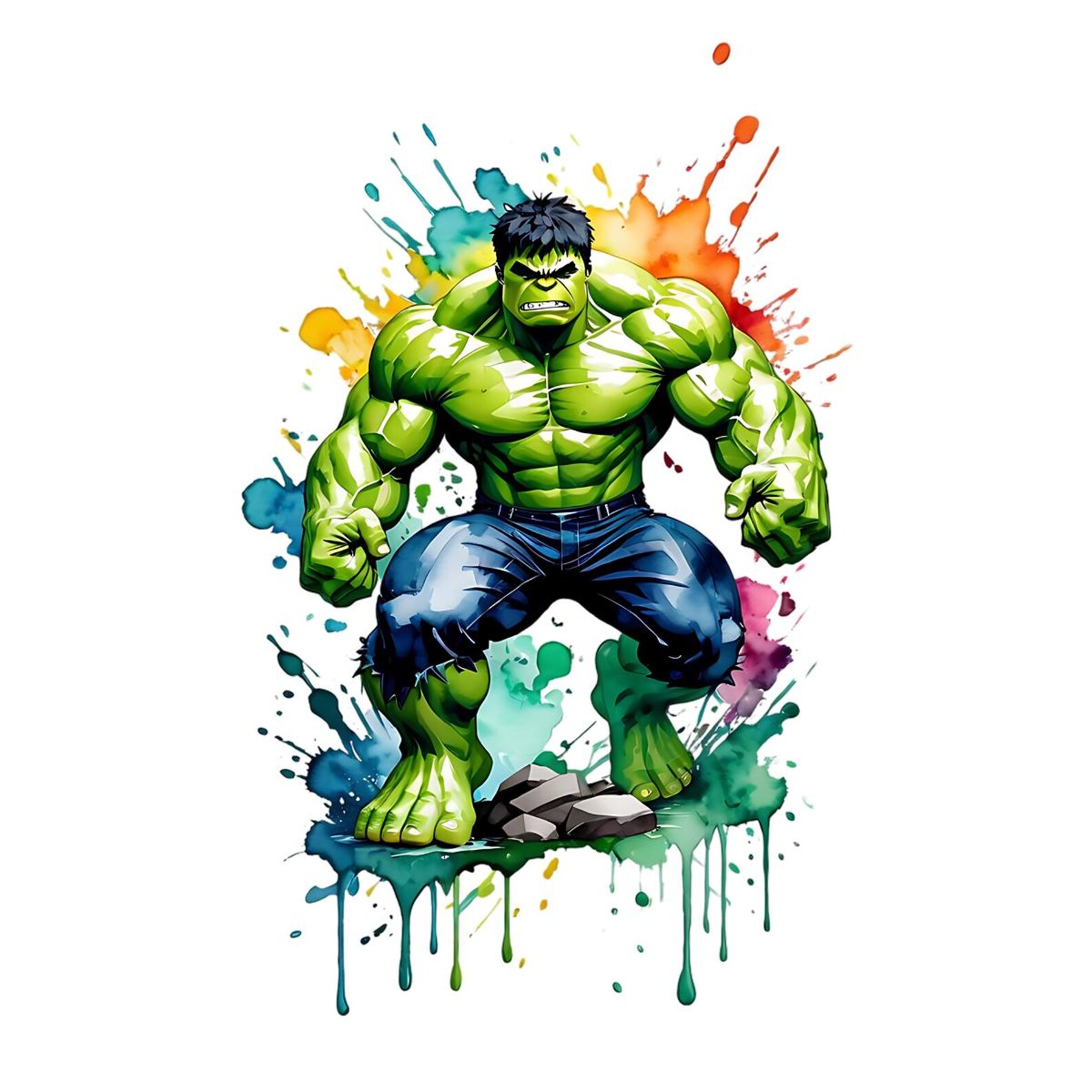 HULK Watercolor PNG Bundle 20 Designs for Sublimation Printing Instant ...