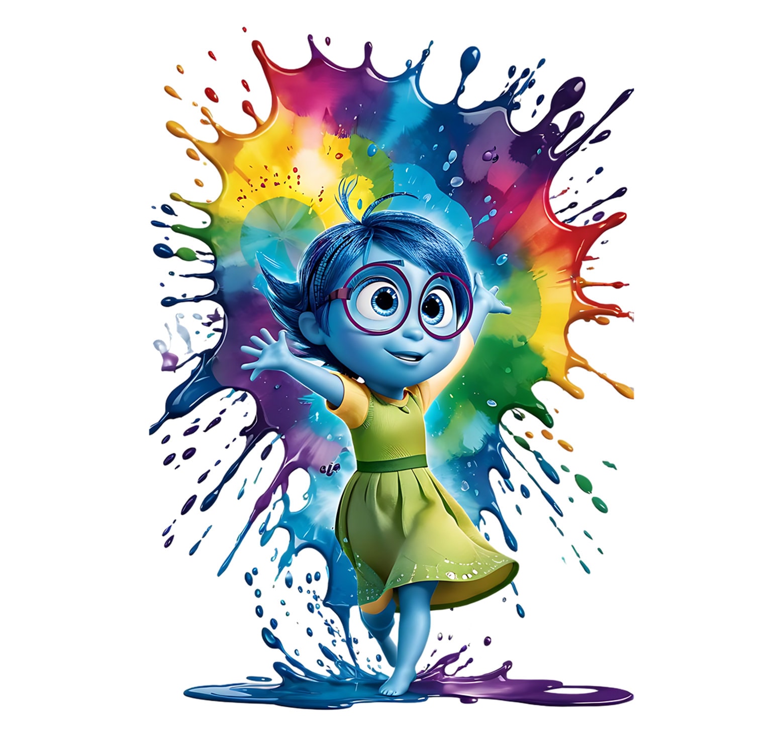 20 PNG Inside Out 2, Watercolor Digital Design PNG File for Sublimation ...