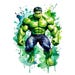 HULK Watercolor PNG Bundle 20 Designs for Sublimation Printing Instant ...