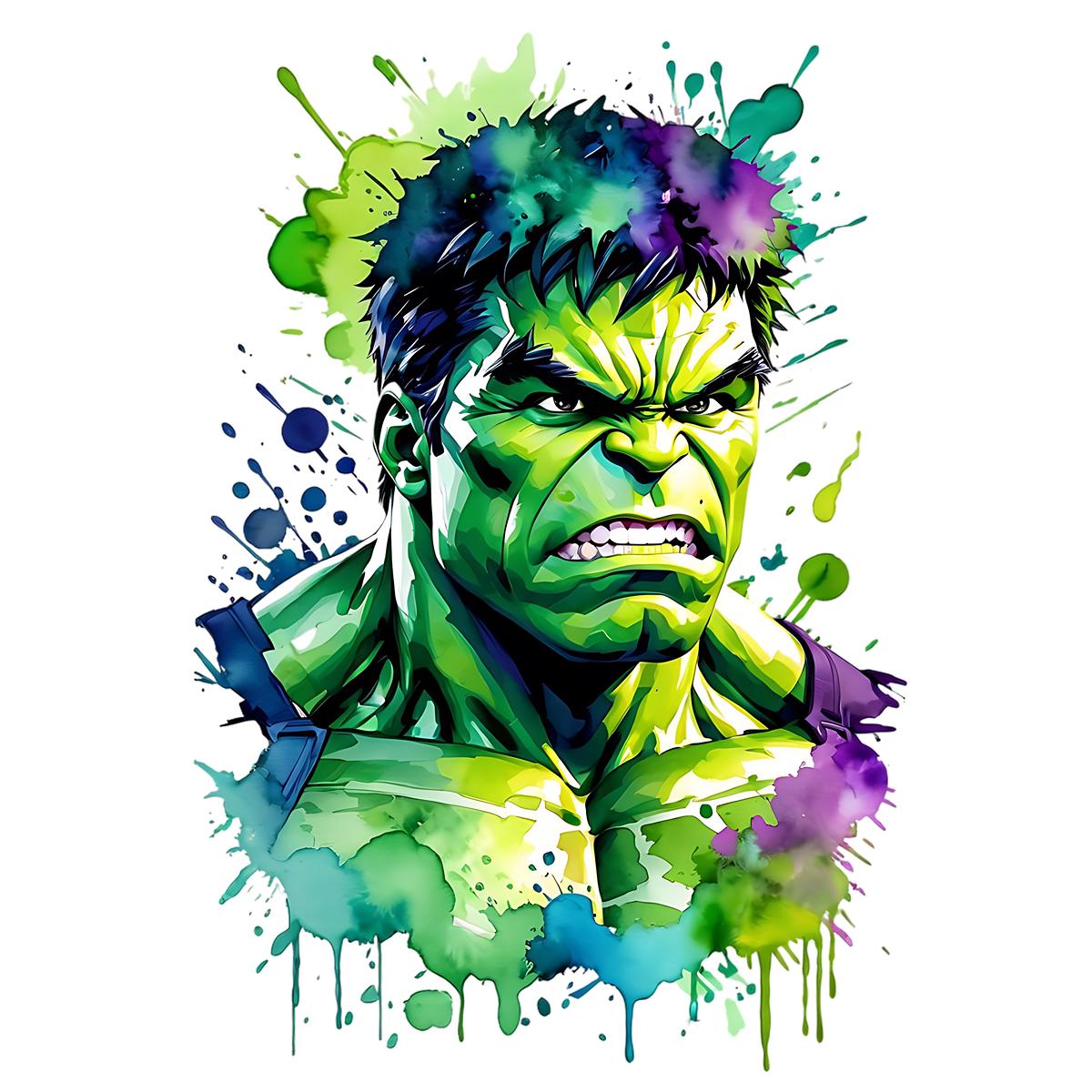 HULK Watercolor PNG Bundle 20 Designs for Sublimation Printing Instant ...