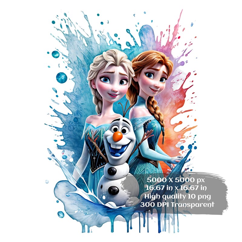 Elsa Watercolor - Etsy