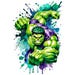 HULK Watercolor PNG Bundle 20 Designs for Sublimation Printing Instant ...