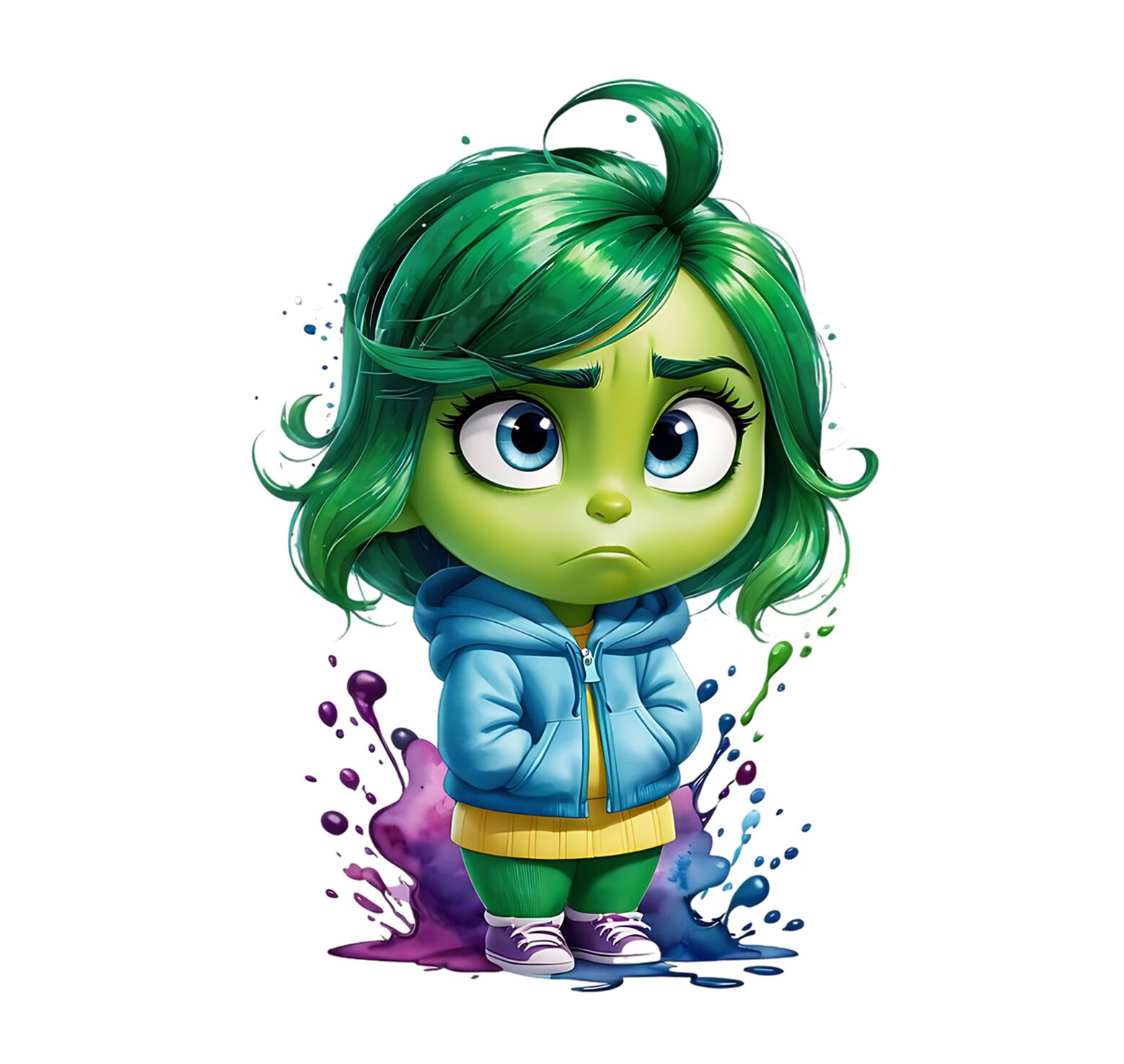 20 PNG Inside Out 2, Watercolor Digital Design PNG File for Sublimation ...