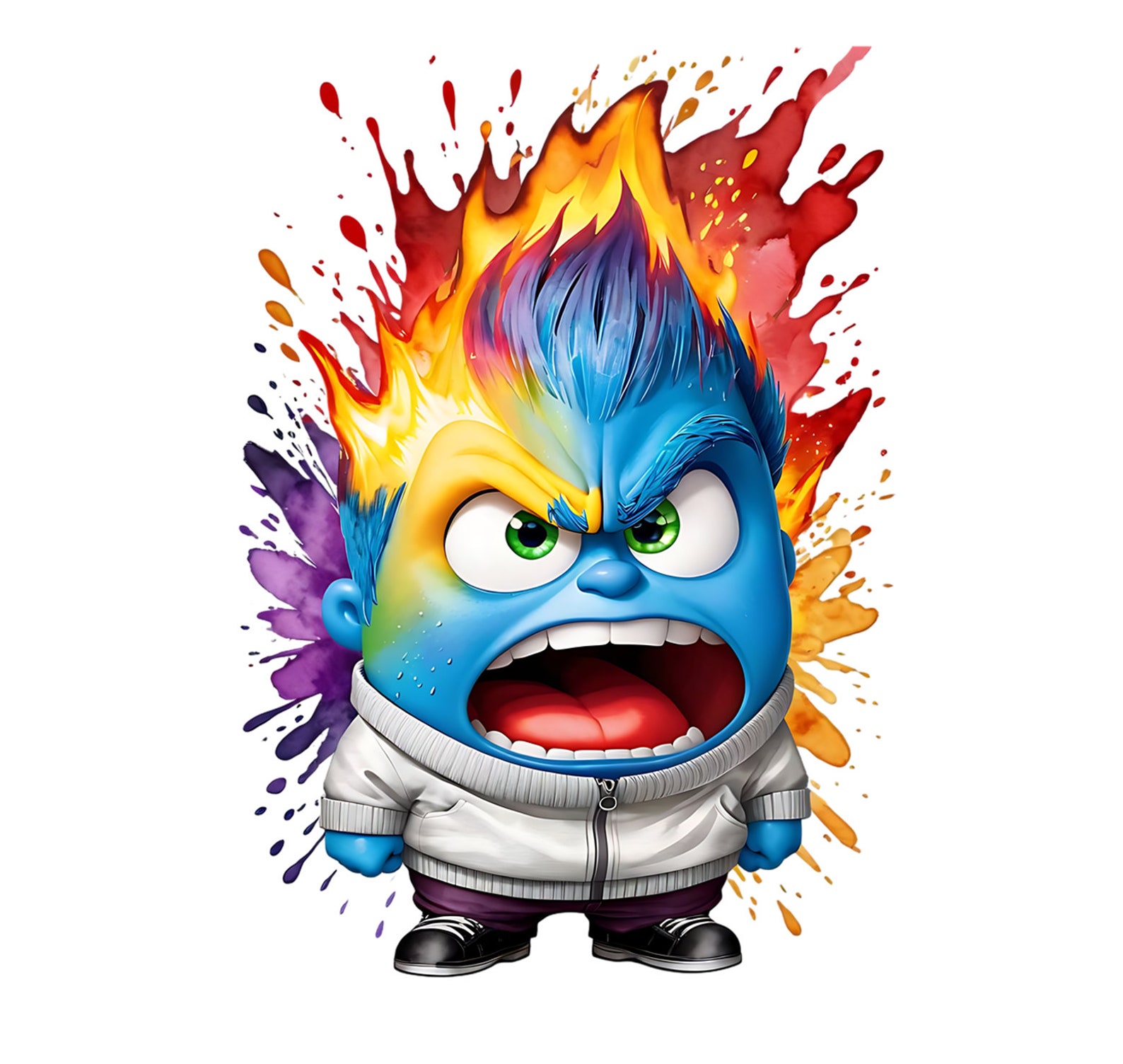 20 PNG Inside Out 2, Watercolor Digital Design PNG File for Sublimation ...