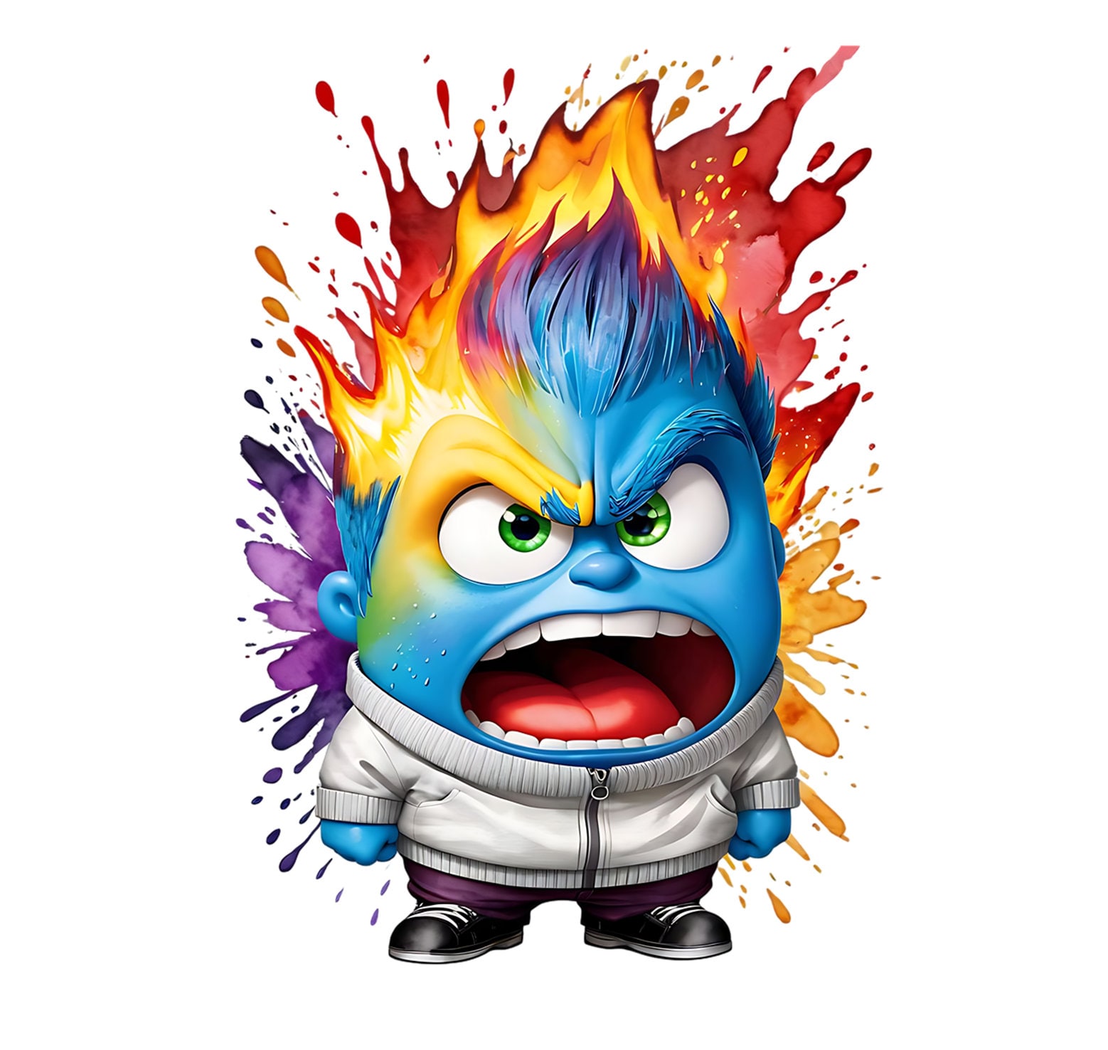 20 PNG Inside Out 2, Watercolor Digital Design PNG File for Sublimation ...