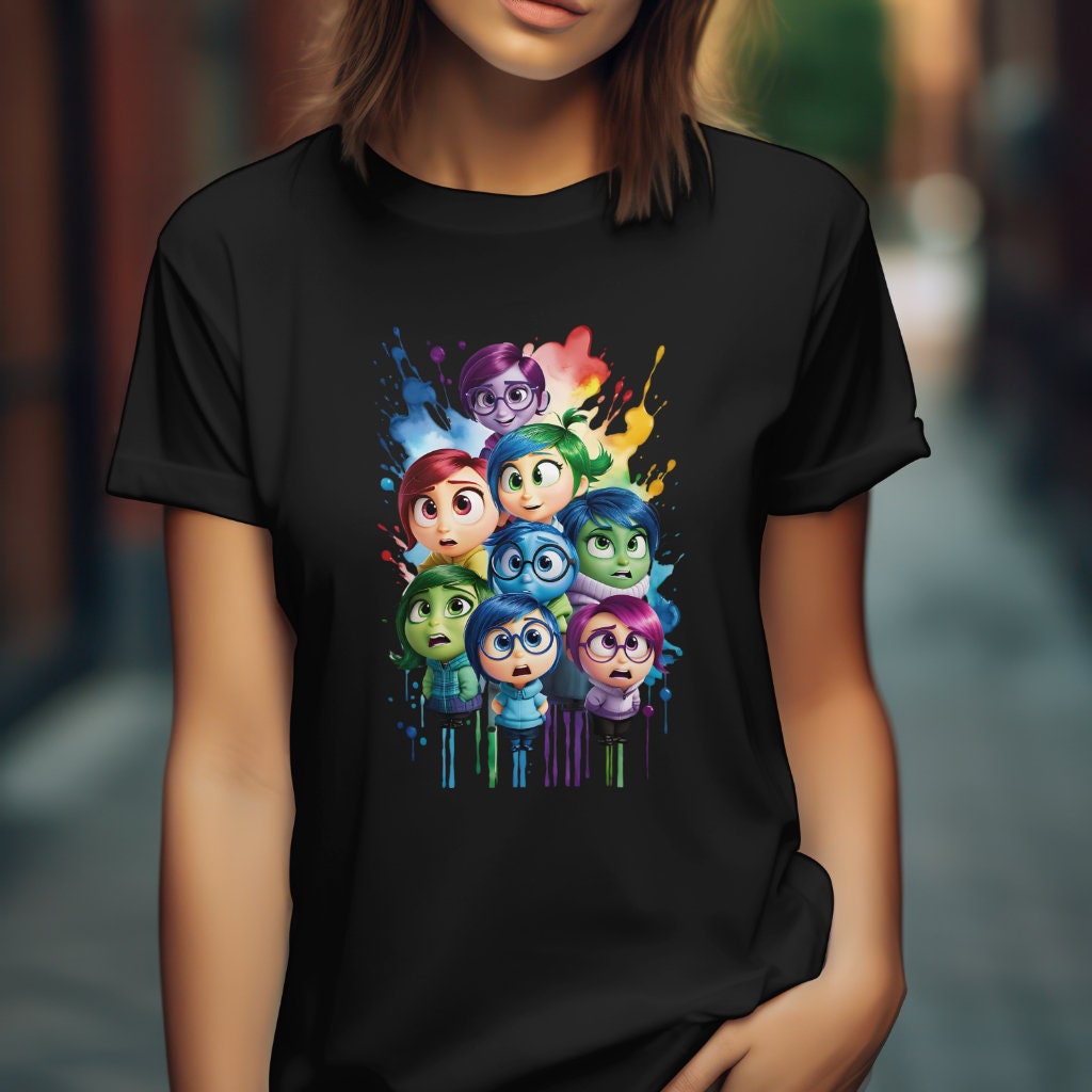 20 PNG Inside Out 2, Watercolor Digital Design PNG File for Sublimation ...