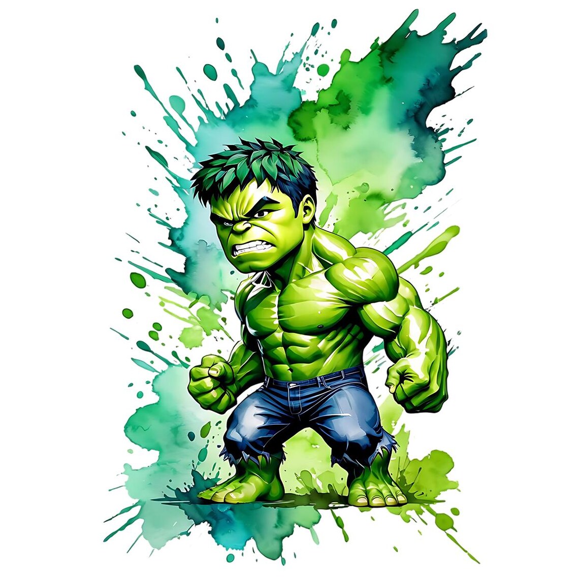 HULK Watercolor PNG Bundle 20 Designs for Sublimation Printing Instant ...