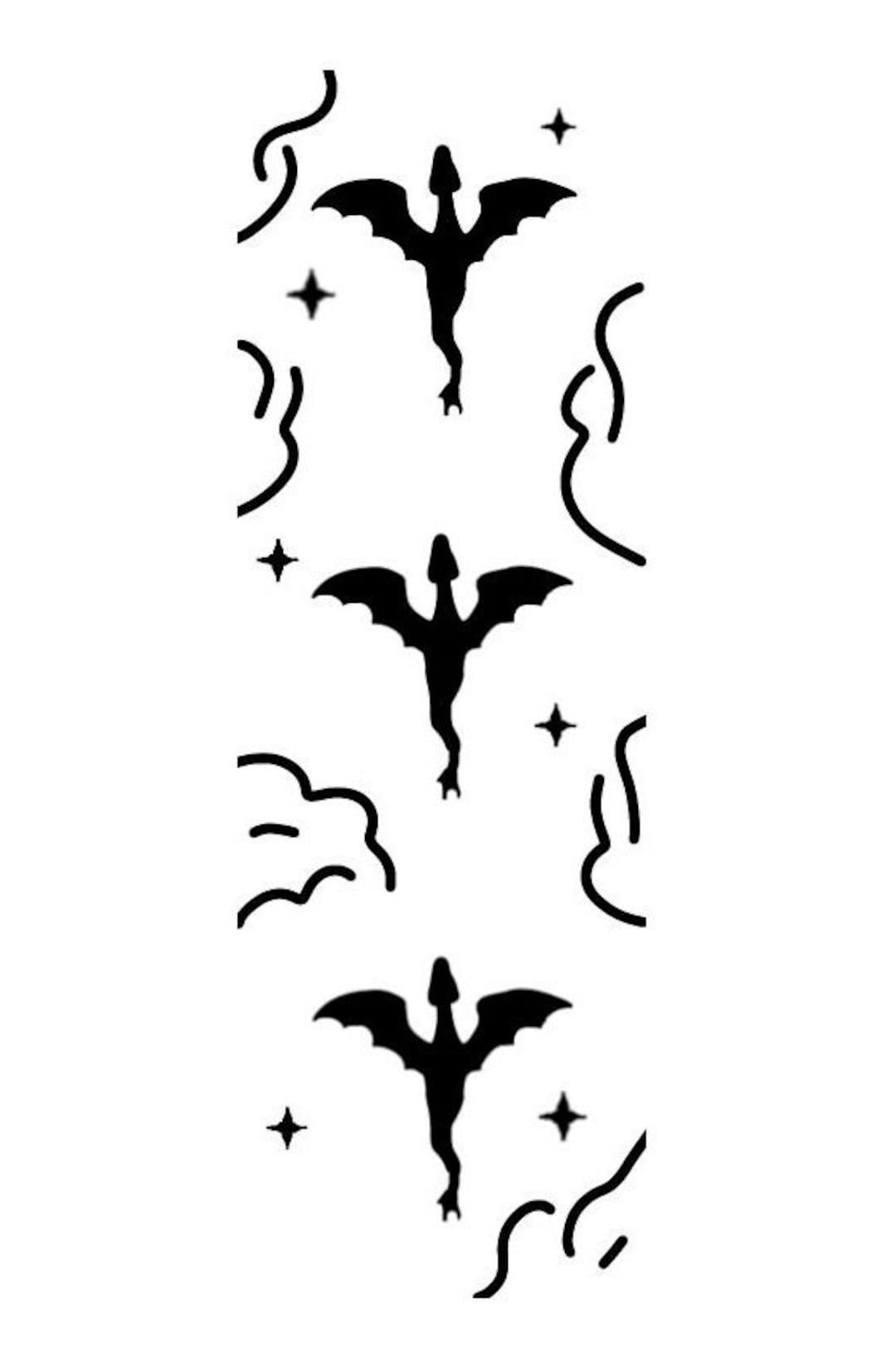 Dragons Bookmark Design Png and Svg File - Etsy