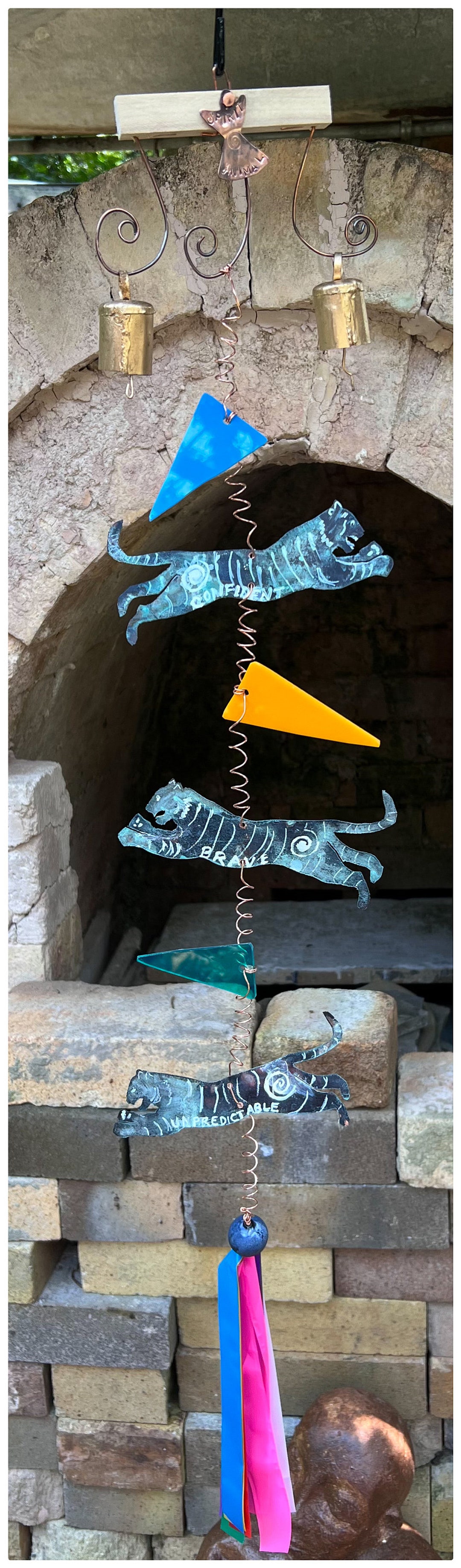 HANGING TOTEM. Mobile,windchime, Spirit Animal Lunar Year of the TIGER ...