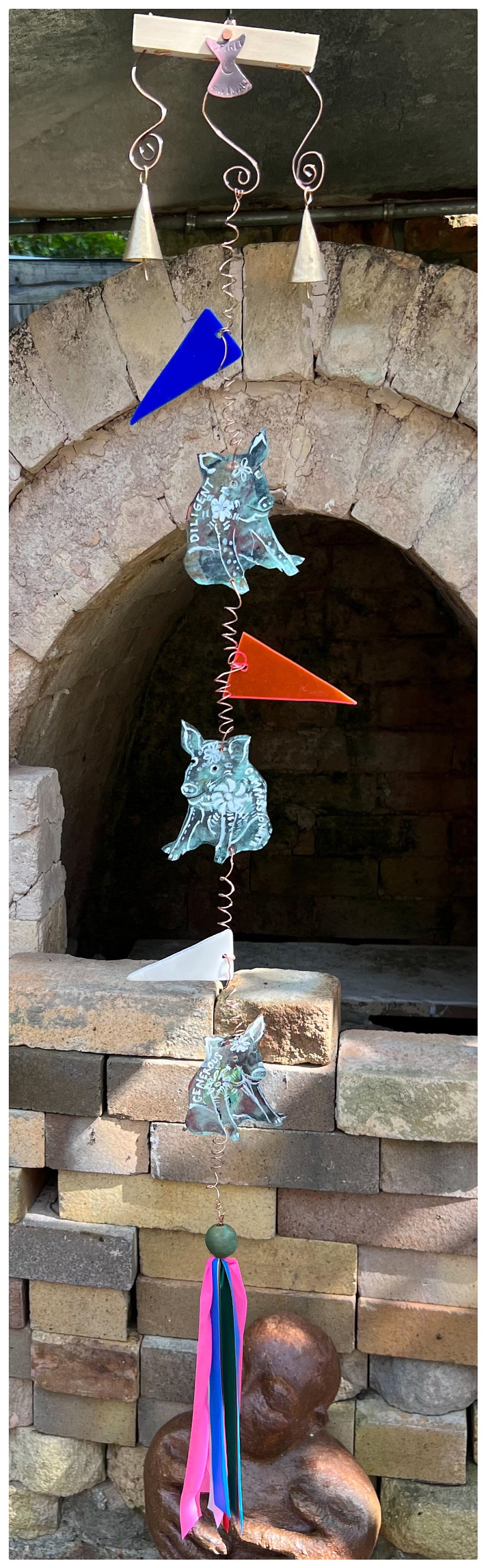 HANGING TOTEM: Mobile, Windchime, Wall Hang Patio Decor Lunar Year of ...