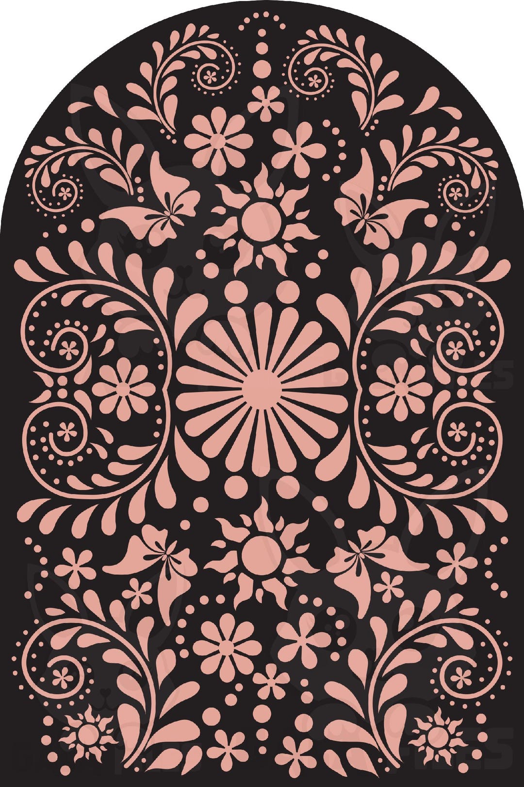 Backdrop Sun Pattern 4'x6' for Laser Cut Machine, Router, and Craft ...