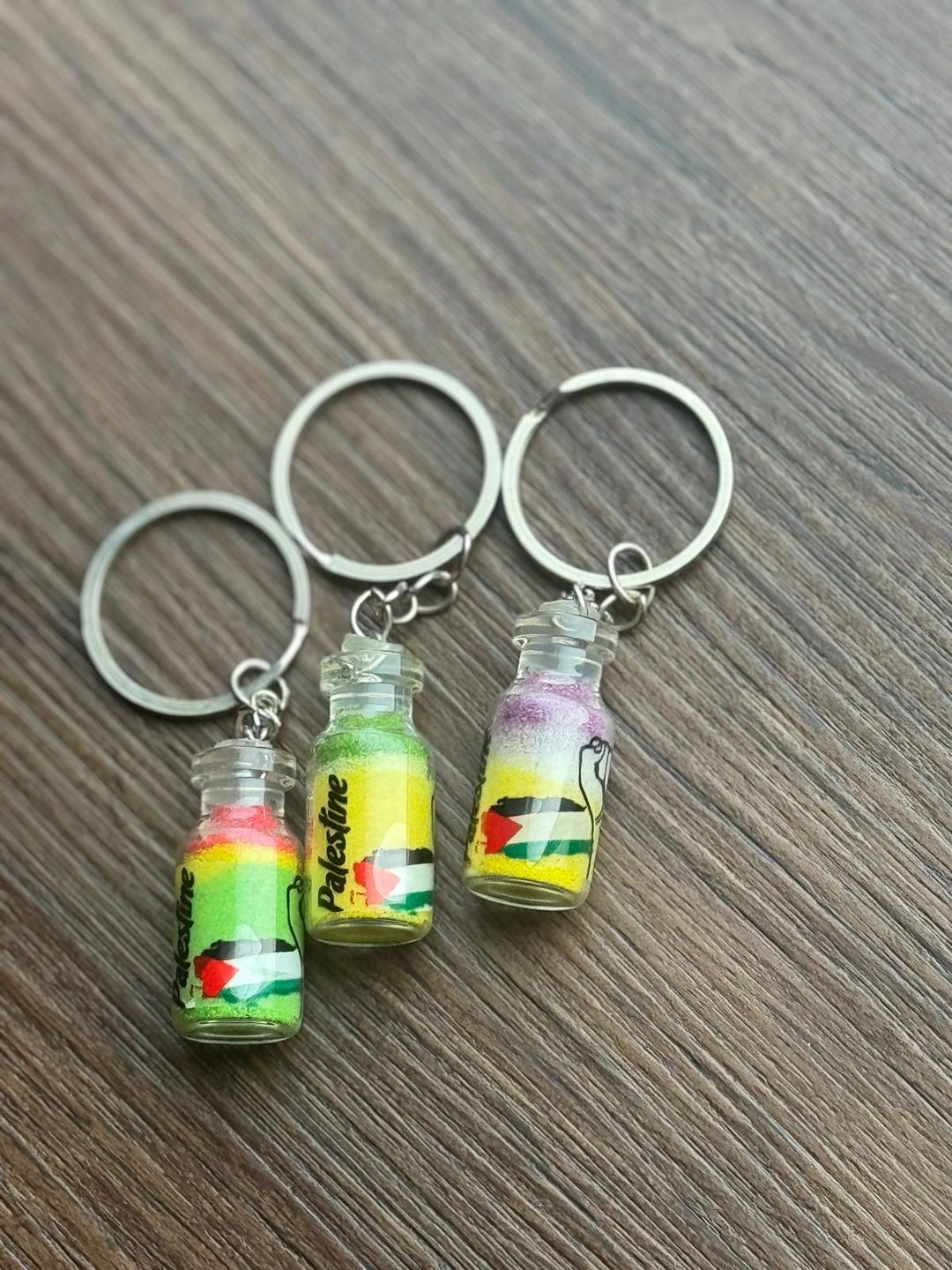 Palestine Sand Keychain - Etsy