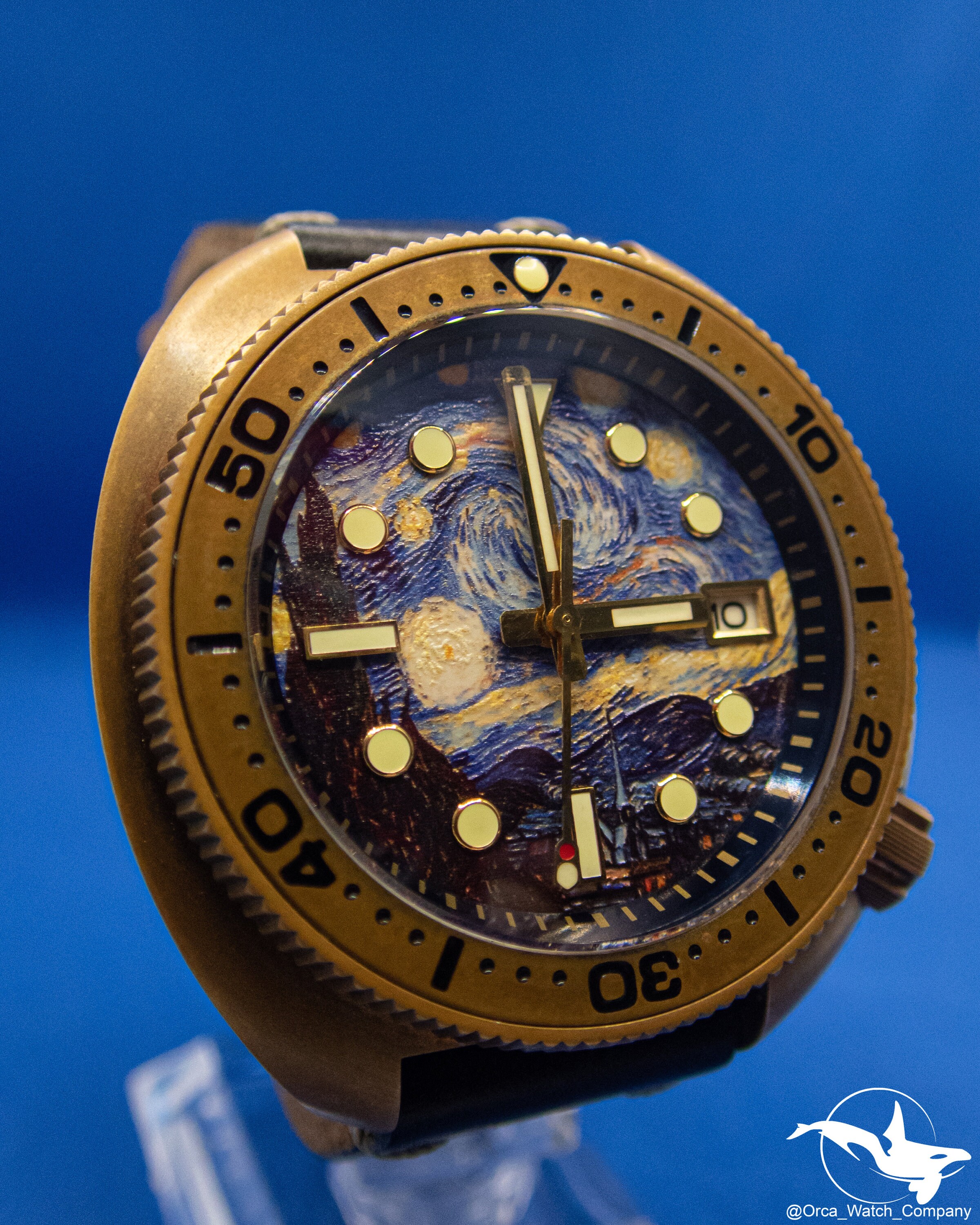 Custom Made starry Night Full Bronze Automatic Watch - Etsy