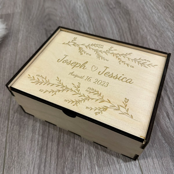 Laser Engraved Wooden Box - Etsy