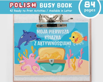 PORTUGUESE Busy Book Printable Toddler Learning Binder Preschool ...