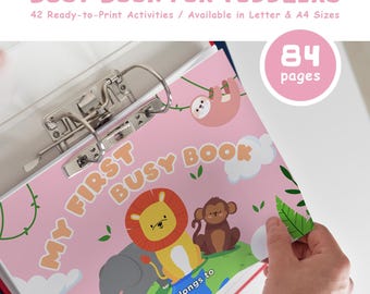 PORTUGUESE Busy Book Printable Toddler Learning Binder Preschool ...