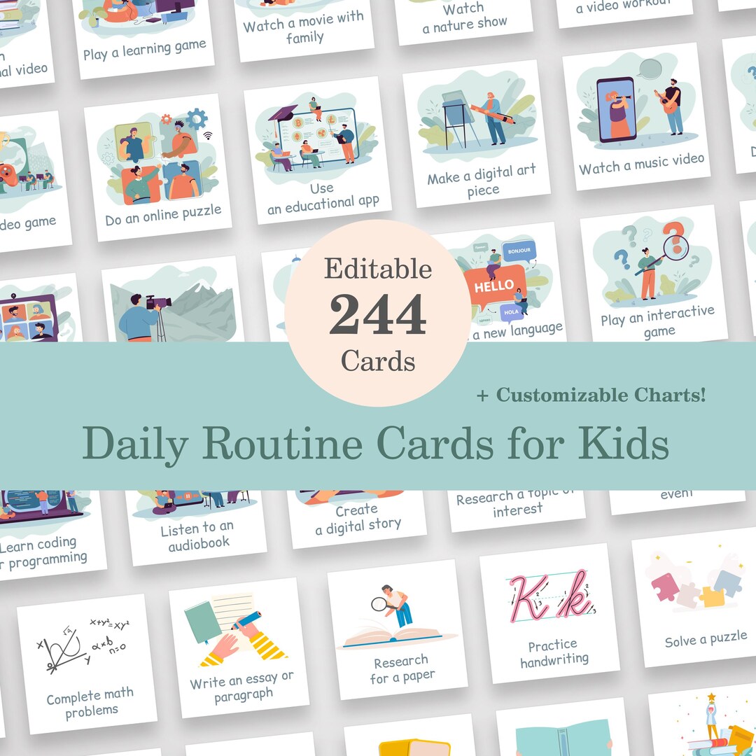 Daily Routine Cards, Daily Rhythm Cards, Visual Routine Cards ...