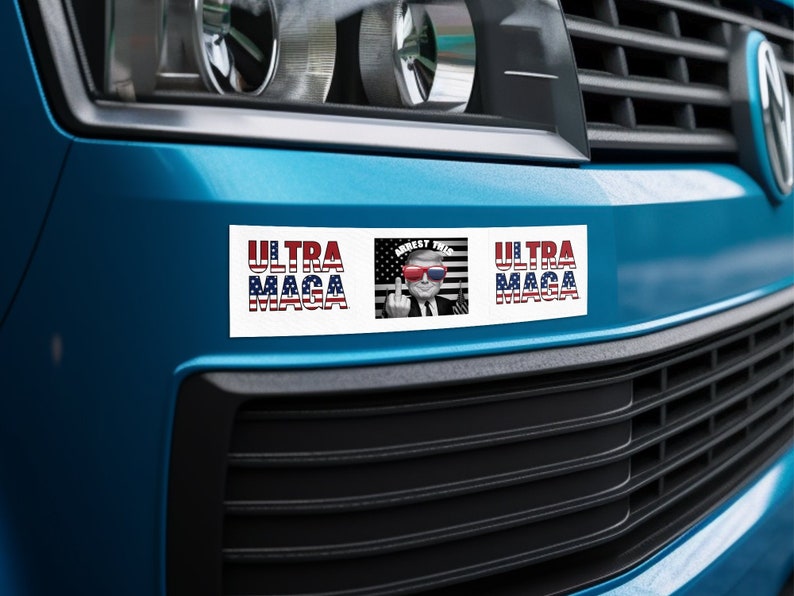 Ultra MAGA Bumper Sticker, Arrest This Sticker, Patriotic Car Decal ...