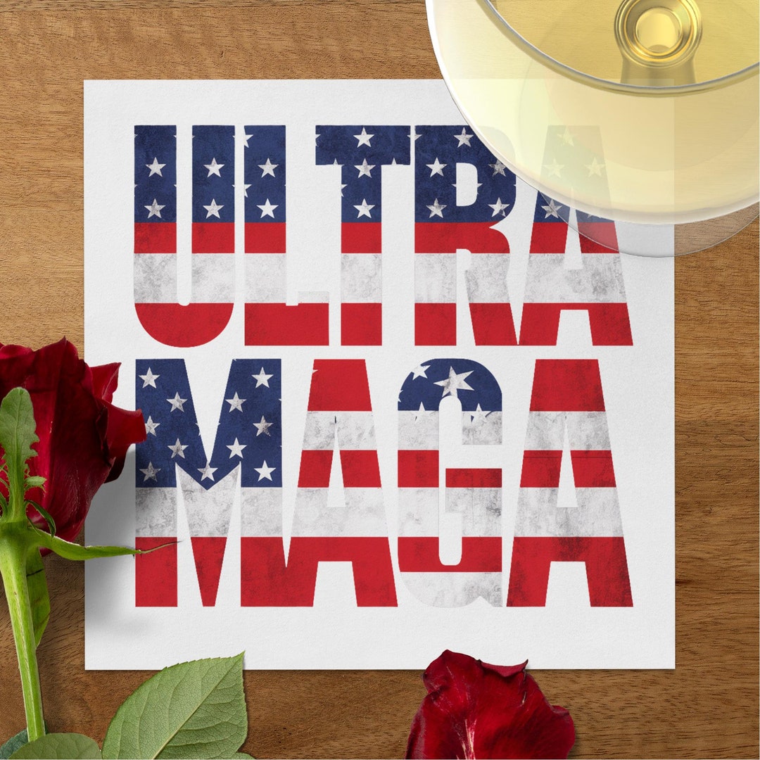 Ultra Maga Napkins, American Flag Design Party Tableware, Patriotic ...