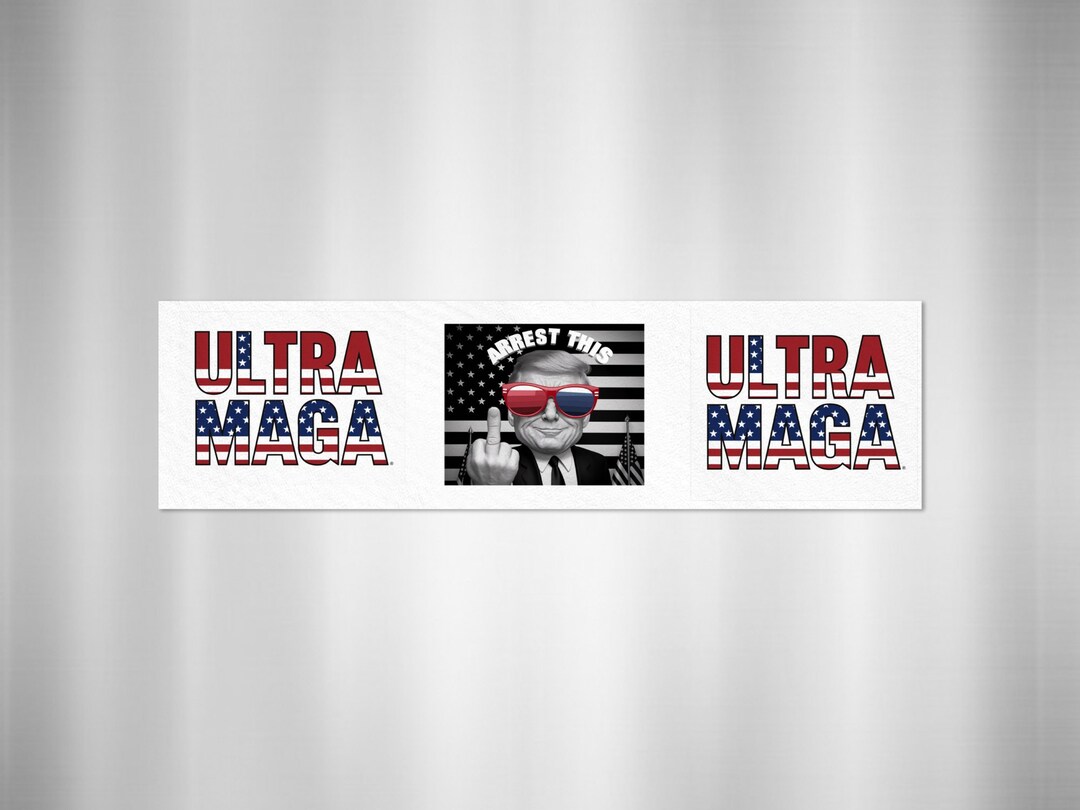 Ultra MAGA Bumper Sticker, Arrest This Sticker, Patriotic Car Decal ...