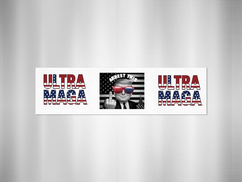Ultra MAGA Bumper Sticker, Arrest This Sticker, Patriotic Car Decal ...