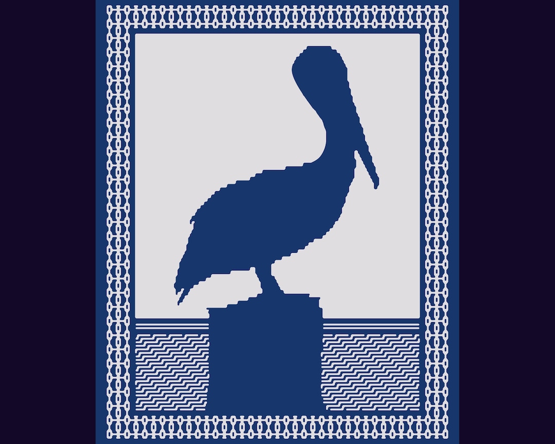 Pelican Blanket - Digital Mosaic Crochet Pattern - Etsy