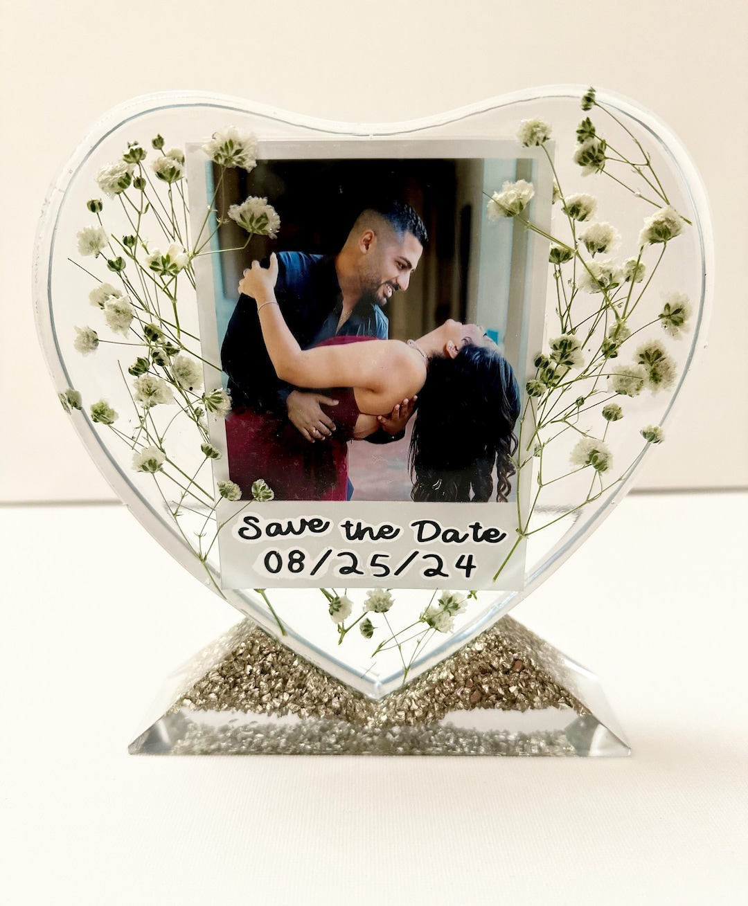 Personalized Heart-shaped Resin Photo Frame 3D, Gifts for Birthdays ...