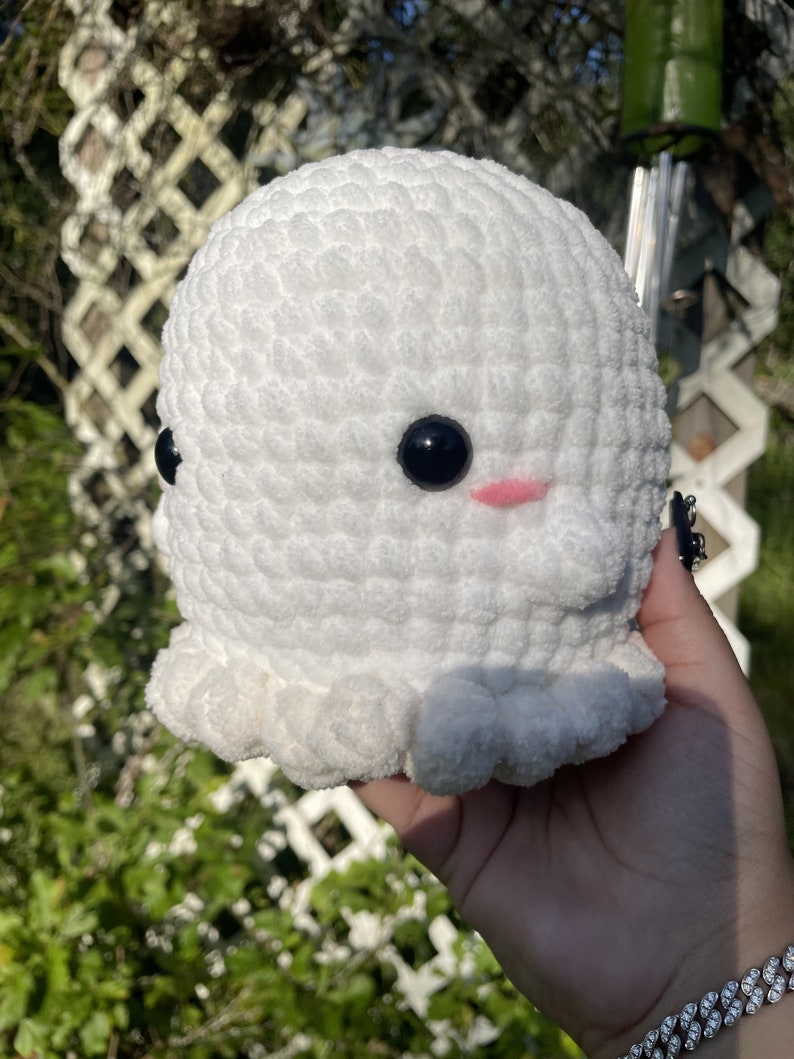 Ghost Crochet Plush, Ghost Plush, Amigurumi Crochet Ghost, Ghost ...