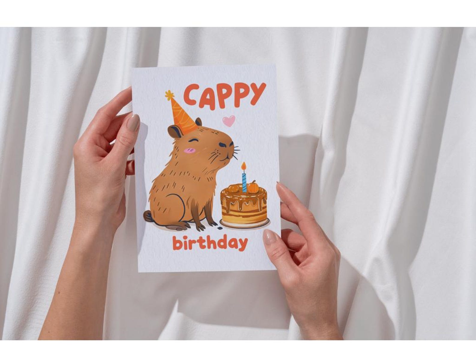 Cappy Birthday Digital Card | Cute Capybara Printable Birthday Card ...