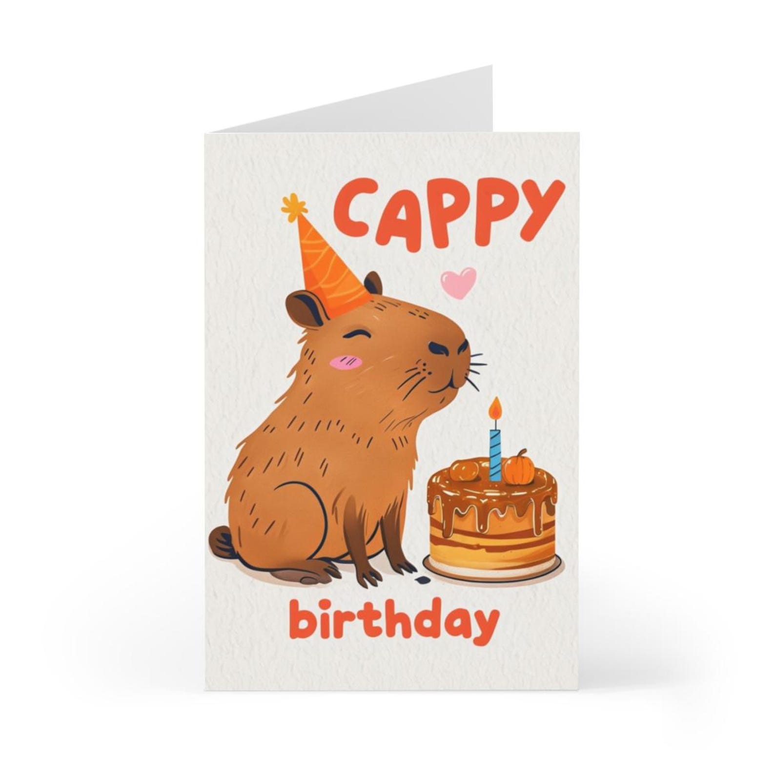 Cappy Birthday Digital Card | Cute Capybara Printable Birthday Card ...