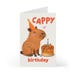 Cappy Birthday Digital Card | Cute Capybara Printable Birthday Card ...