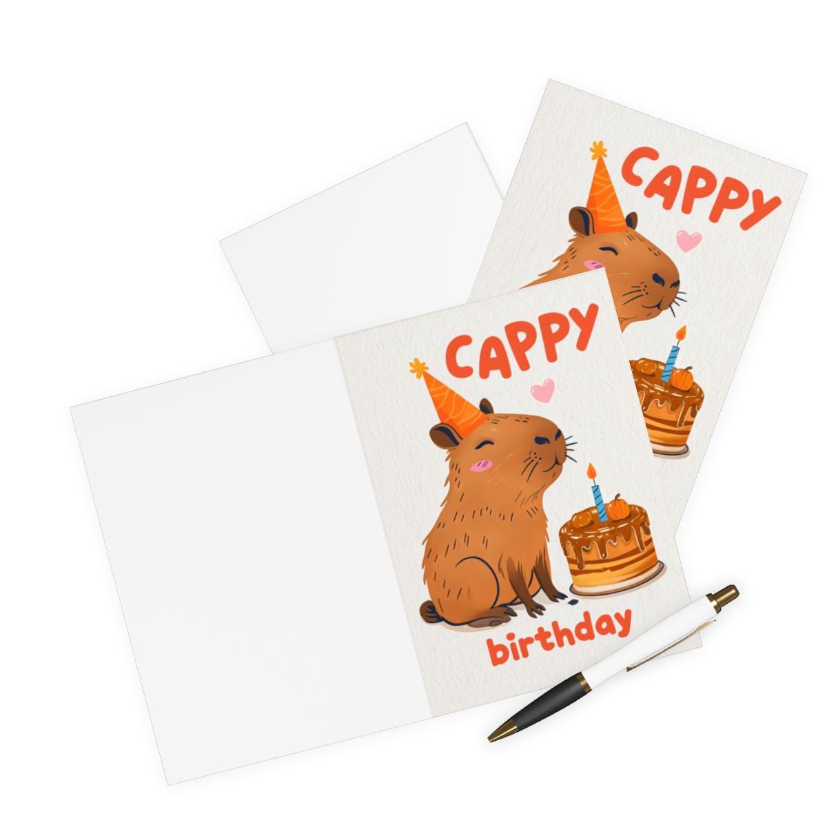 Cappy Birthday Digital Card | Cute Capybara Printable Birthday Card ...