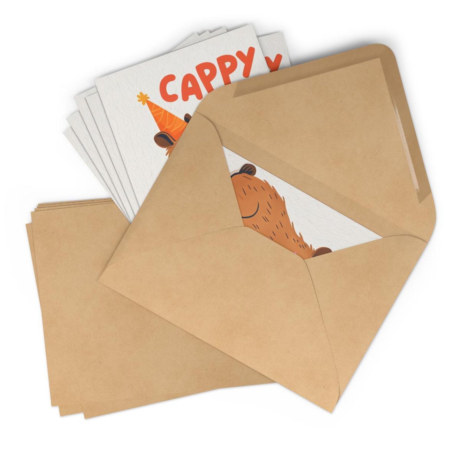 Cappy Birthday Digital Card | Cute Capybara Printable Birthday Card ...