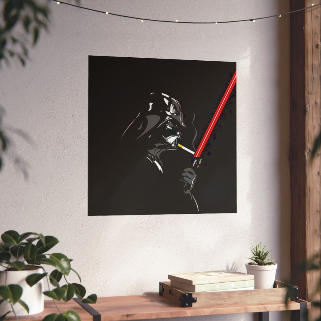 Darth-inspired Smoking Dark Warrior Digital Art – High-resolution ...
