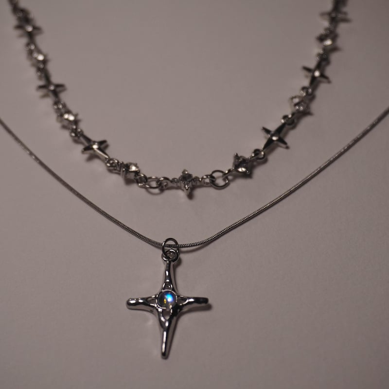 Y2k Cross Necklace - Etsy