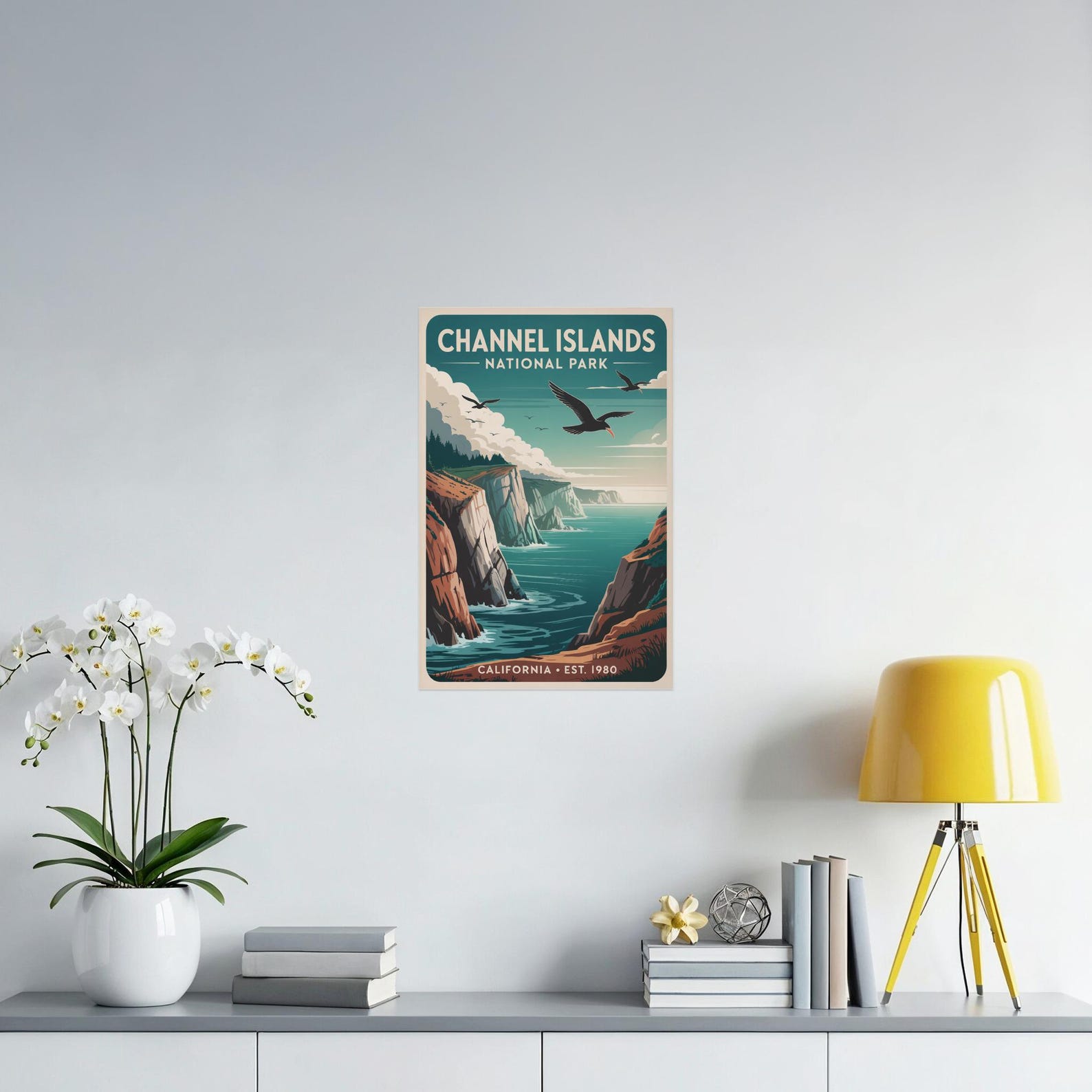 Channel Islands National Park Poster: Vintage California Travel Art ...
