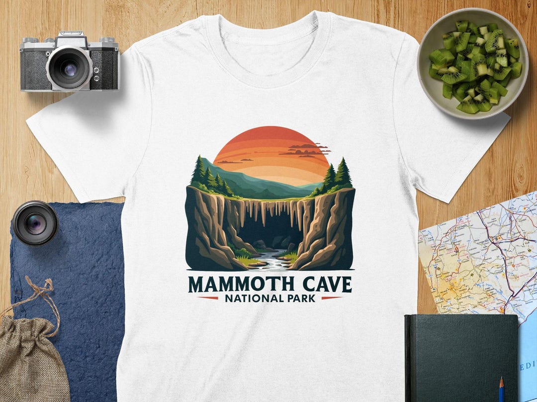 Mammoth Cave National Park Graphic T-shirt, Adventure Souvenir Tee ...