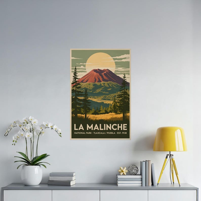 La Malinche National Park Posters, Vintage Mexican Travel Posters ...