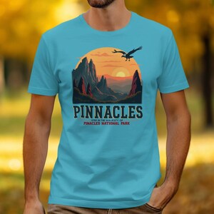 Pinnacles National Park T-shirt Vintage Graphic Tee Outdoors Adventure ...