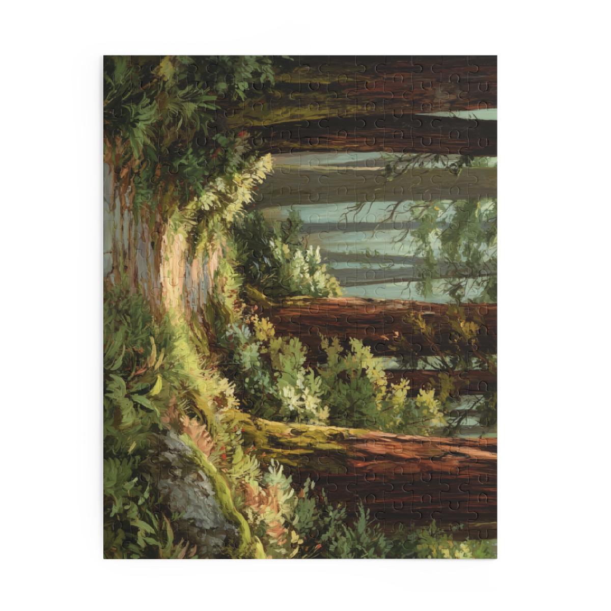 Redwood Forest Path Puzzle • Woodland Nature Jigsaw • Scenic Forest ...