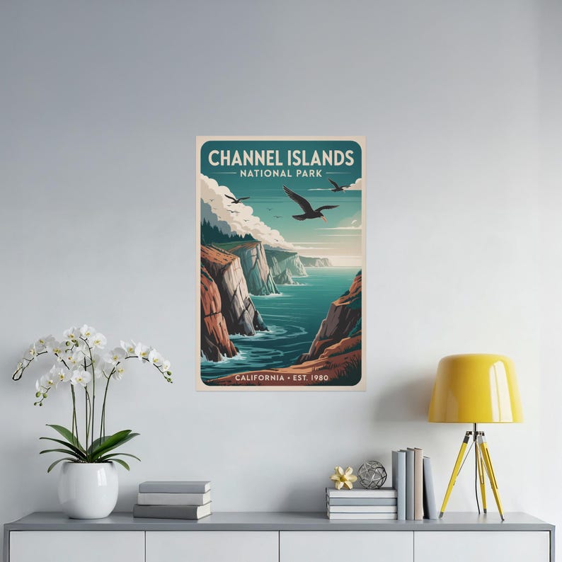 Channel Islands National Park Poster: Vintage California Travel Art ...