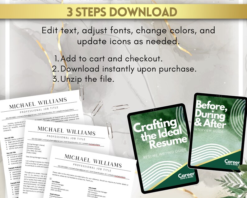 Resume Format for Freshers Job, Simple, Modern, Clean Template. With ...