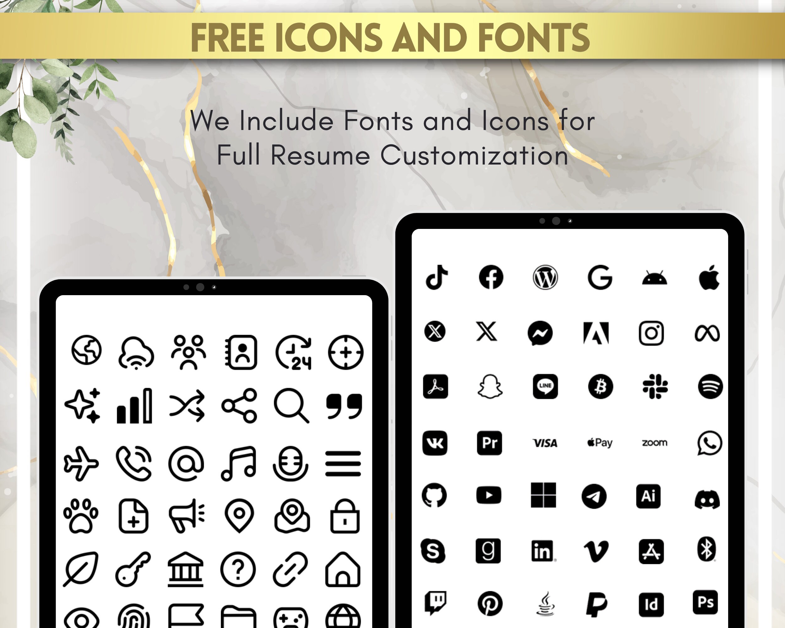ATS Friendly Resume Template for Microsoft Word Cover Letter References ...