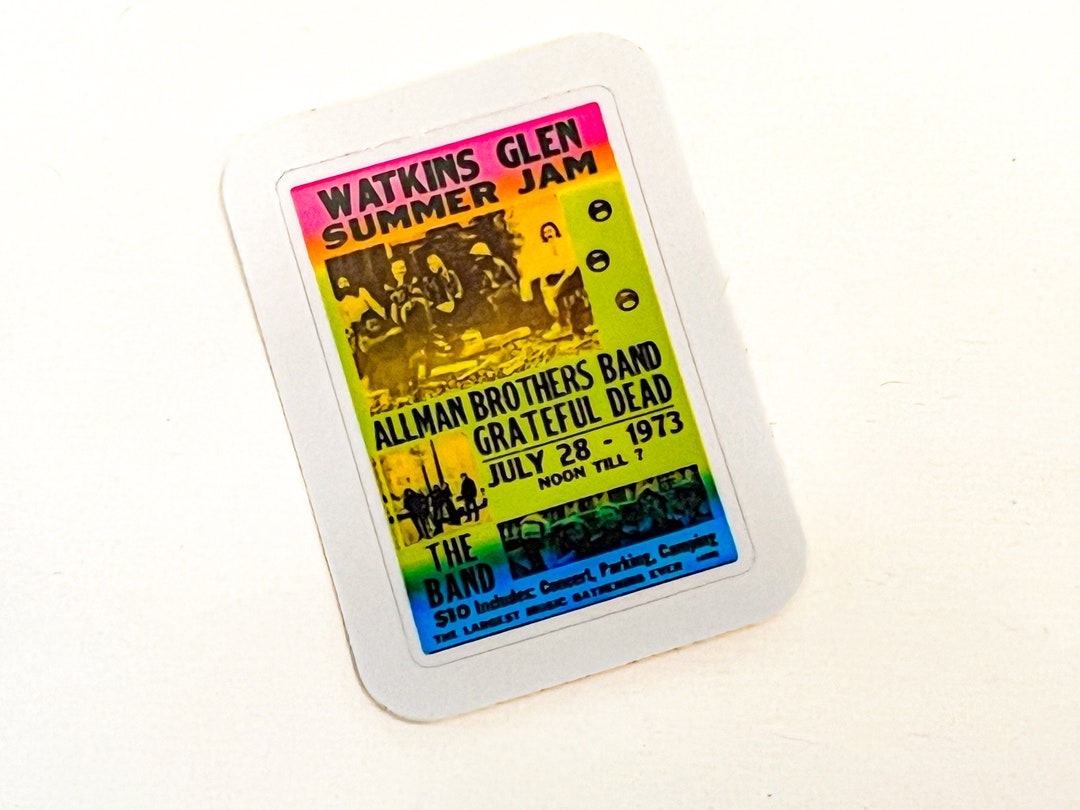 Watkins Glen Summer Jam 73 Vintage Poster Sticker - Etsy