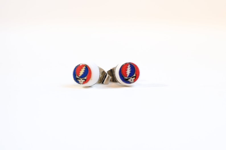Grateful Dead Stud Earrings - Etsy
