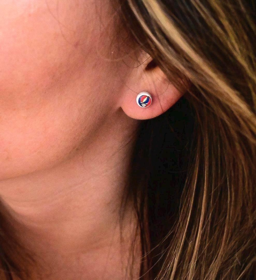 Grateful Dead Stud Earrings - Etsy