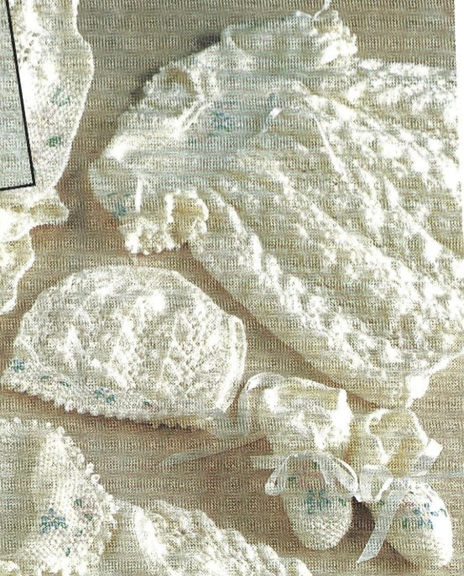 Vintage Lacy LAYETTE Patterns for Baby. Crochet Pattern "lacy Layette" Crochet Patterns Circa ...